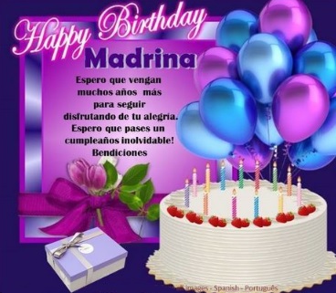 10 Bellas Tarjetas de Feliz Cumpleaños para una Madrina – Portal De ...